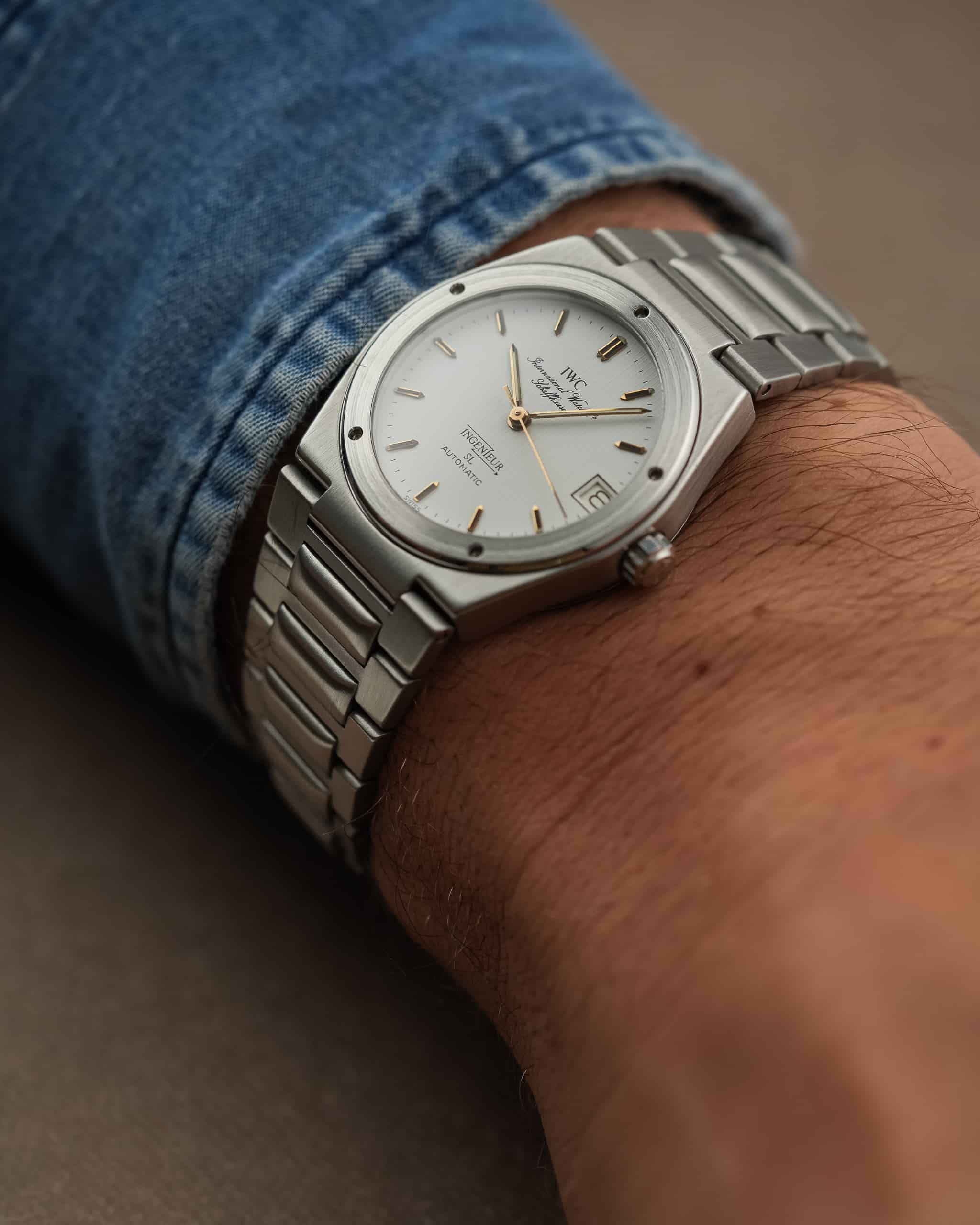 IWC Ingenieur SL white graph paper dial - Automatic Ref. 3505 - Gerald ...